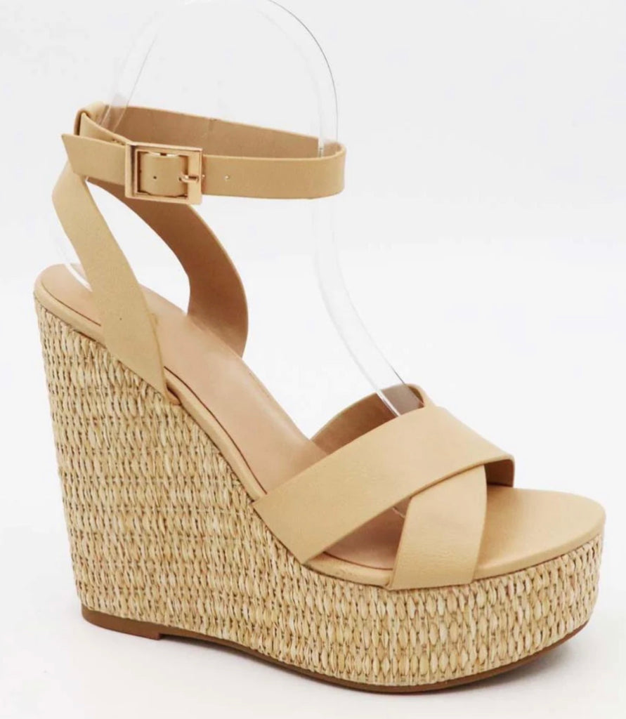 EMILY - STRAW WEDGES – V's Vanity